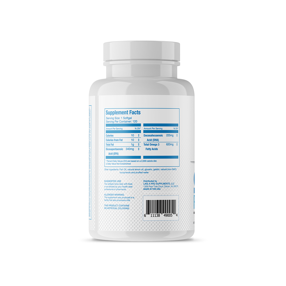 Like A Pro Omega 3 Fish Oil 120Caps | Like A Pro – NF Prismfly Dev Store